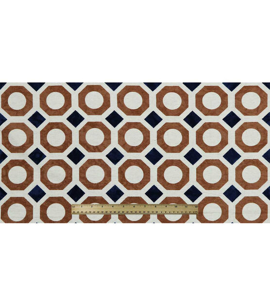 White Geometric Super Snuggle Flannel Fabric Joann
