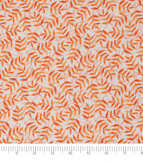 Singer 18 X 21 Orange Pumpkins Fall Cotton Fabric Quarter Bundle 5pc
