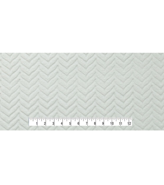 Cream Arrow Embossed Sew Lush Fleece Fabric Joann