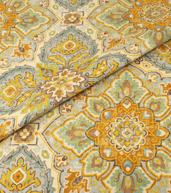 Stitch And Sparkle Coral Medallion Duck Cotton Canvas Fabric Joann