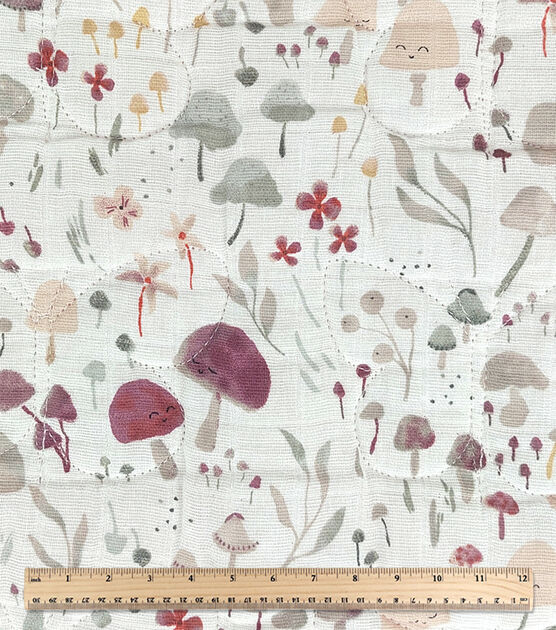 Quilted Swaddle Mushroom Packed Nursery Fabric Joann