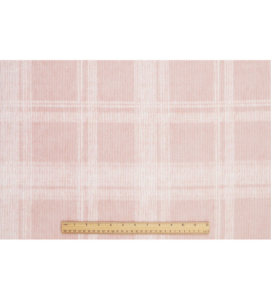 Pink Plaid Luxe Fleece Fabric Joann