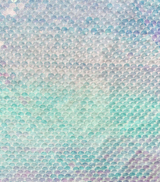 Glitterbug Multi Clear Rainbow Sequin Mesh Apparel Fabric Joann