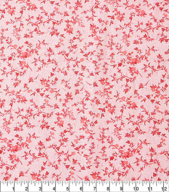 Pink Floral On White Quilt Cotton Fabric By Keepsake Calico Joann