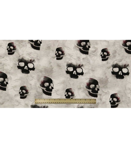 Faded Skulls On White Super Snuggle Flannel Fabric Joann