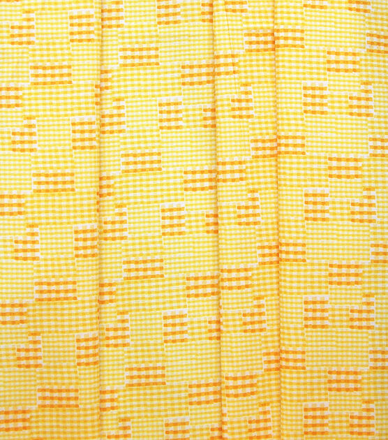 Yellow Gingham Cotton Fabric By Keepsake Calico Joann