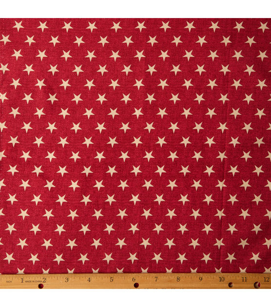 Rustic Stars On Red 43 Patriotic Cotton Fabric Joann