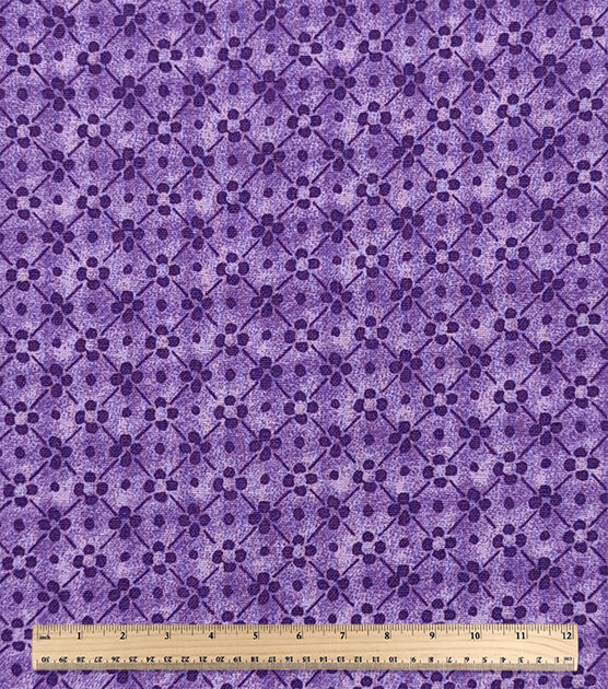 18 X 21 Diamond Floral Cotton Fabric Quarter 1pc By Keepsake Calico