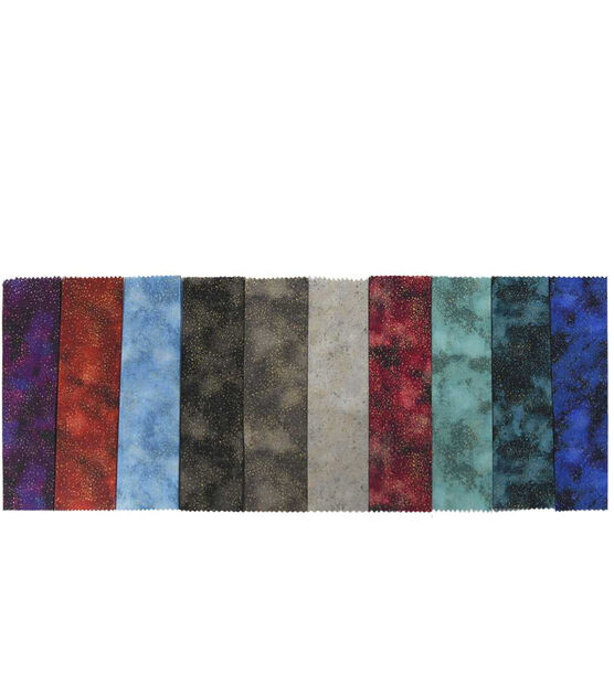 10 Space Metallic Cotton Fabric Shapes 20ct By Keepsake Calico Joann