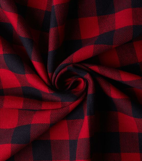 Eddie Bauer Red Buffalo Check Yarn Dyed Cotton Fabric Joann