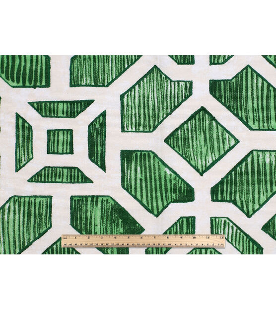 Green Lattice Cotton Canvas Fabric Joann