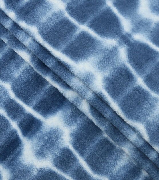 Sew Lush Blue Tie Dye Fleece Fabric Joann
