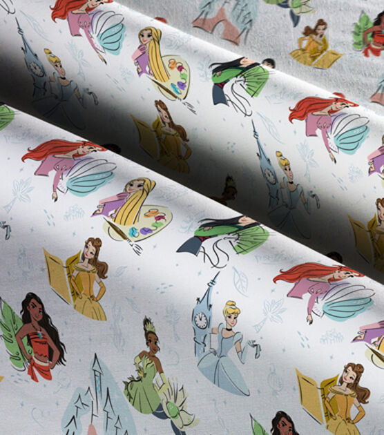Disney Princess Multi Icon Cotton Fabric Joann