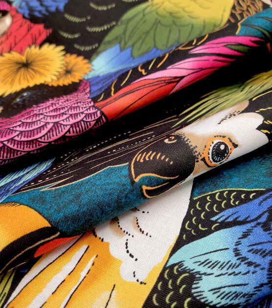 Alexander Henry Birds Of A Feather On Blue Premium Cotton Fabric Joann