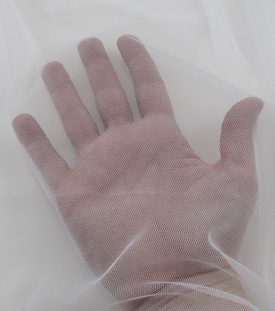 White Nylon Mesh Fabric Joann