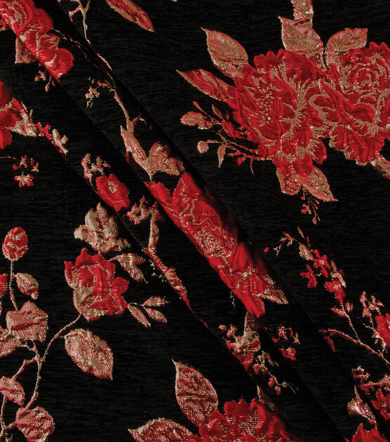 Yaya Han Cosplay Velvet Floral Brocade Red Joann