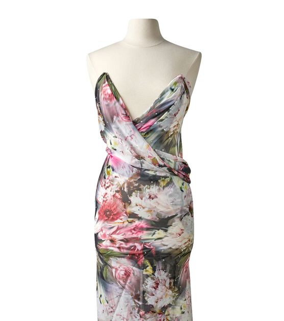 Badgley Mischka Rhinestone Chiffon Print Fabric Joann