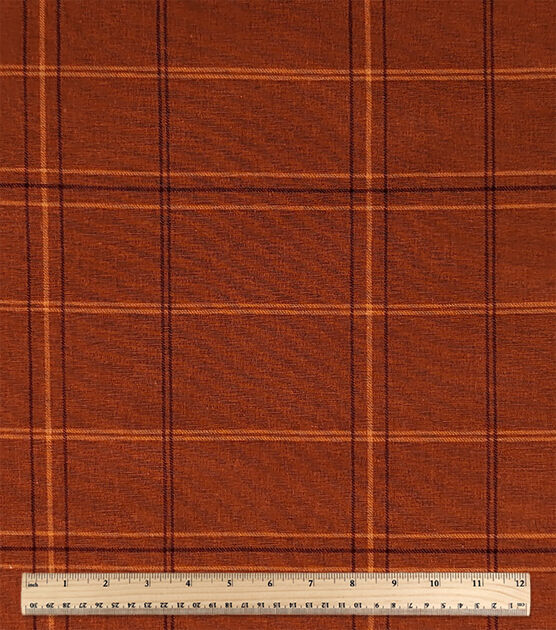 Orange Plaid Cotton Fabric Joann