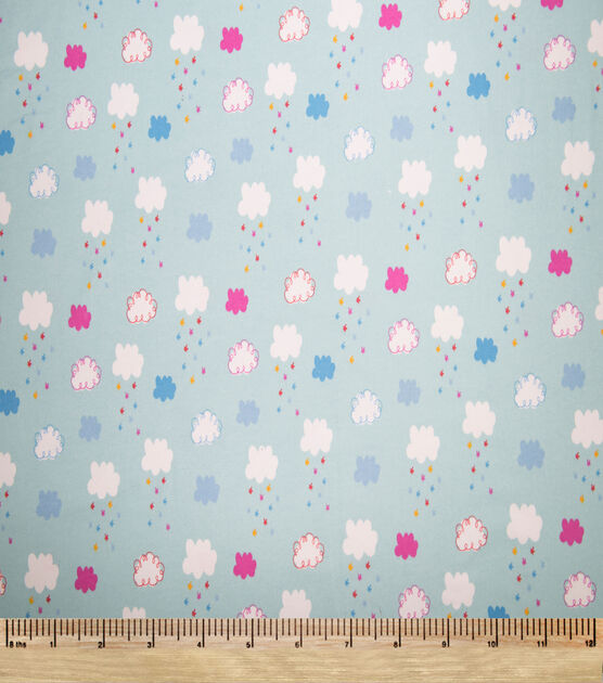 Super Snuggle Cloud And Rain Toss Flannel Fabric Joann