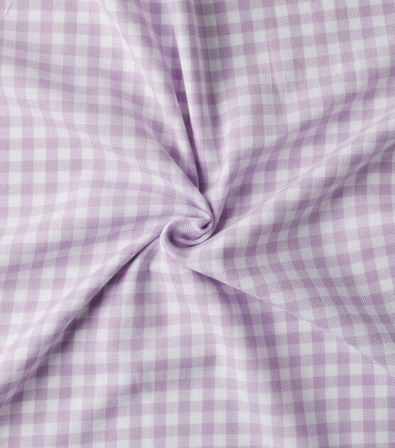 Eddie Bauer Lilac Yarn Dyed Checkered Cotton Fabric Joann