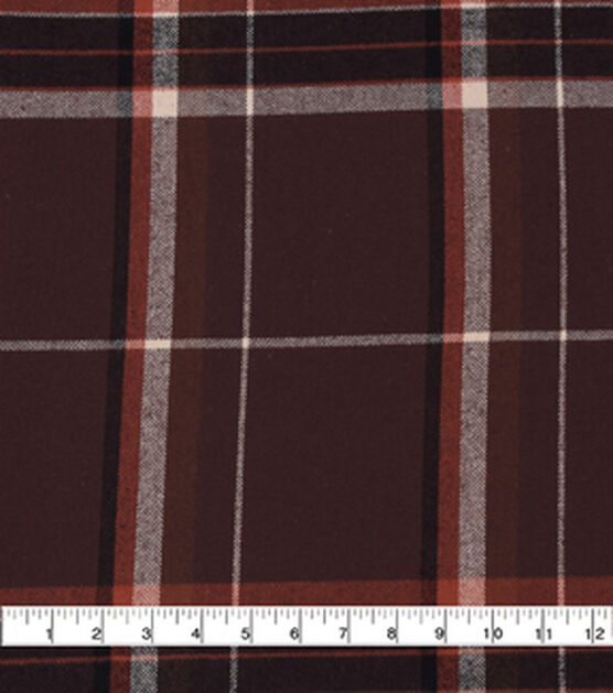 Chocolate Plaid Brushed Cotton Shirting Fabric Joann