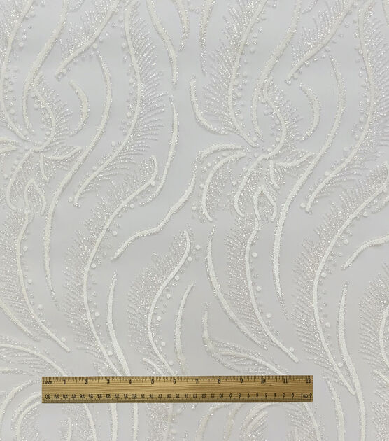 Bridal Glitter Vines On Mesh Fabric Joann