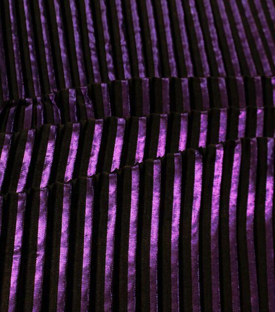 Purple Foil Halloween Pleated Bodre Fabric By The Witching Hour Joann