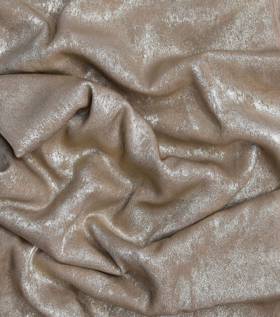 Gold Metallic And Foil Abstract Chiffon Fabric Joann