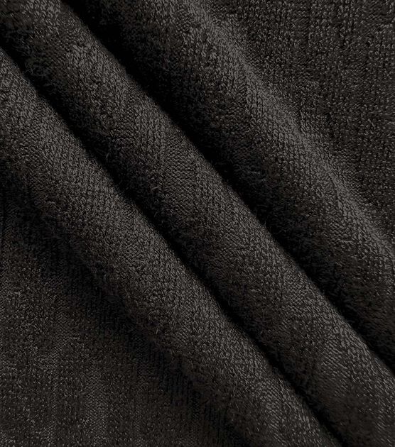 Black Cable Knit Fabric Joann