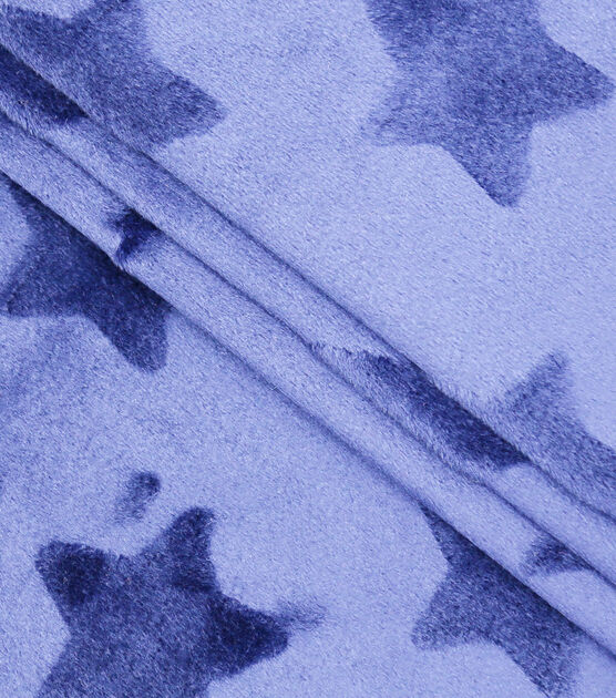 Soft And Minky Light Blue Star Fleece Fabric Joann