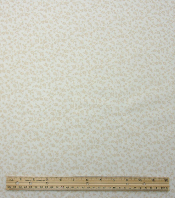 Tan Floral Vines Quilt Cotton Fabric By Quilters Showcase Joann