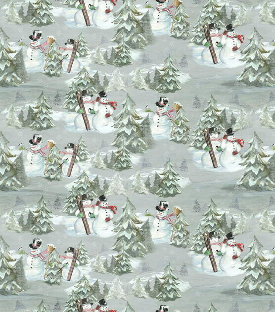 Green Winter Fun Christmas Cotton Fabric Joann