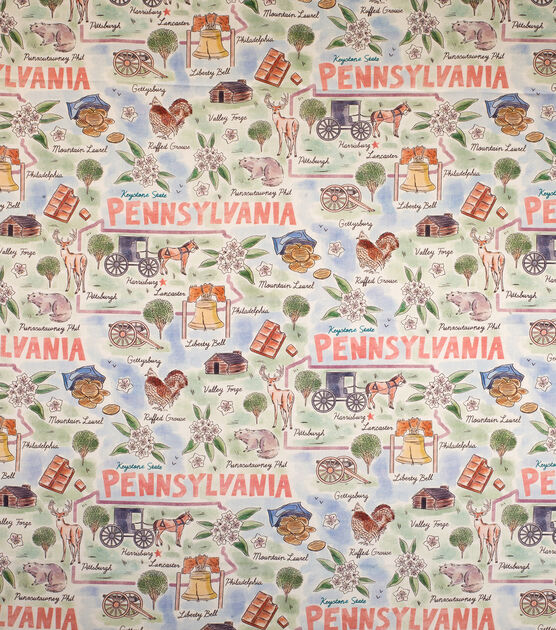 Pennsylvania Cotton Fabric State Pride Joann