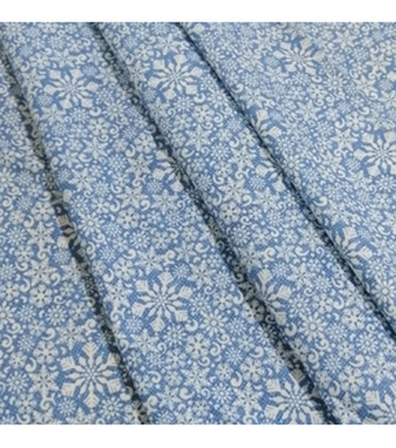 Twinkle Snowflakes On Blue Christmas Cotton Fabric Joann