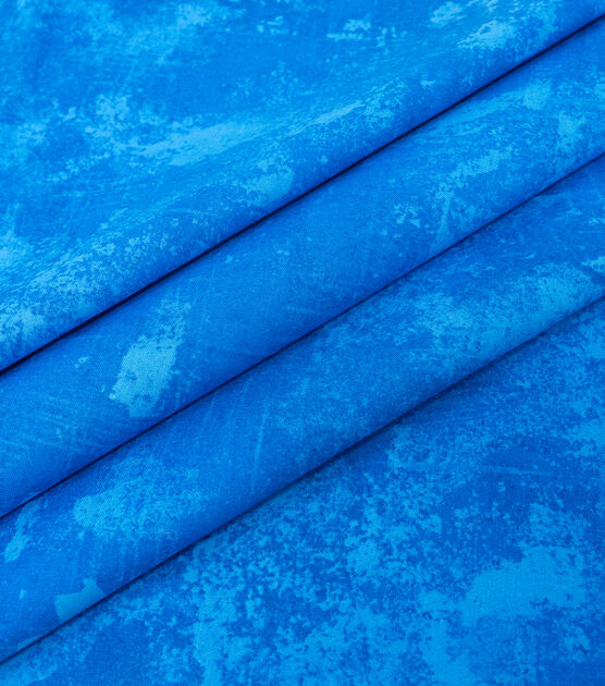 Singer 18 X 21 Blue Grunge Cotton Fabric Quarter 1pc Joann