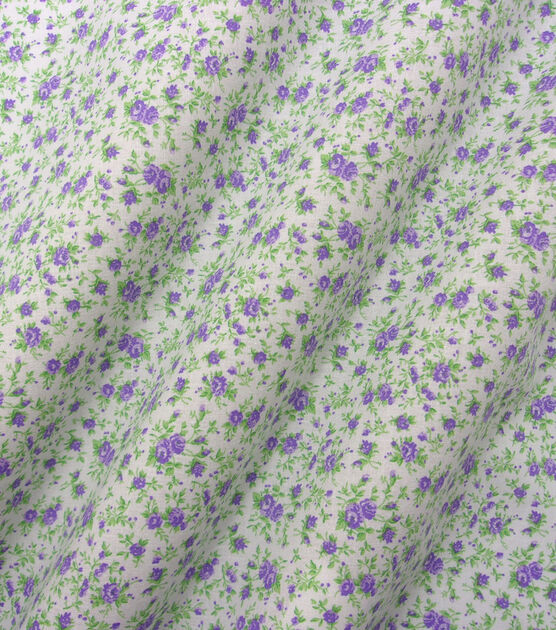 Purple Mini Rose Quilt Cotton Fabric By Quilters Showcase Joann