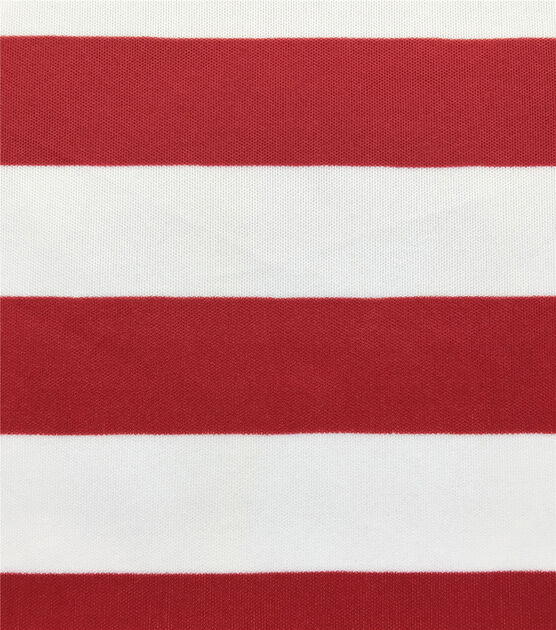 The Witching Hour Costume Knit Fabric Red White Stripe Joann