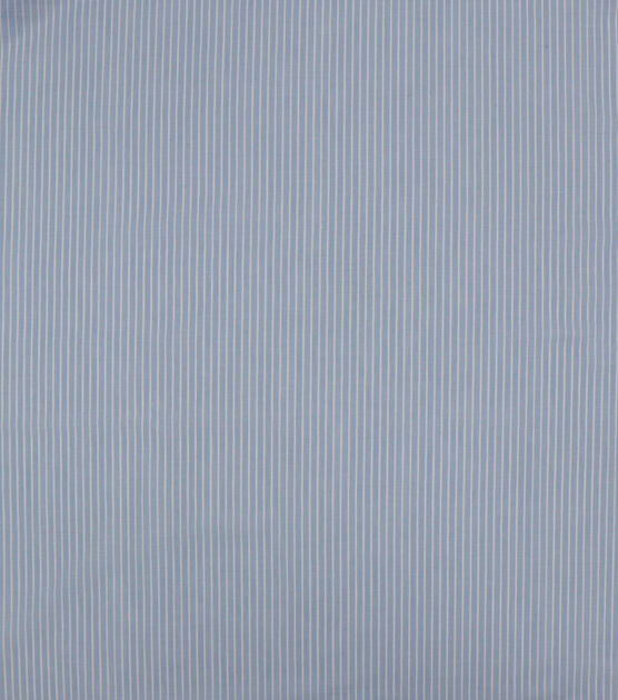 Cotton Shirting Fabric Blue White Pinstripe Joann