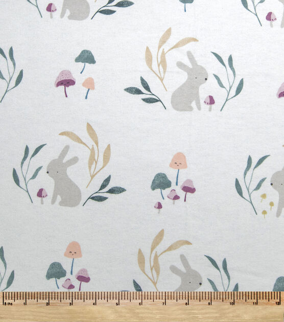 Mushroom Bunny Organic Nursery Flannel Fabric Joann