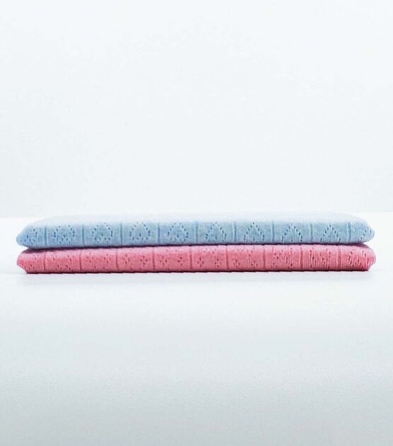 Blue Hearts Pointelle Knit Fabric By Pop Joann