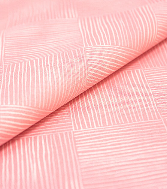 Singer White And Pink Striped Quilt Cotton Fabric Joann