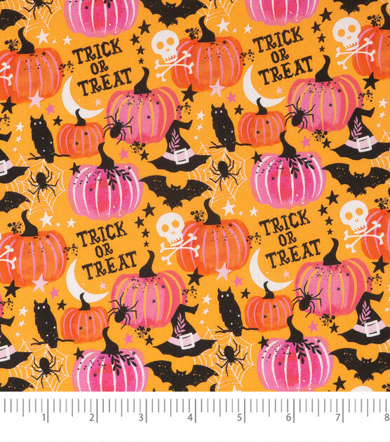 Singer 18 X 21 Ghost And Bat Halloween Cotton Fabric Quarter Bundle 5pc