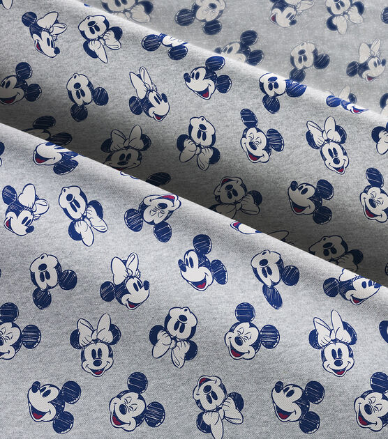 Disney Cotton Fabric Mickey And Minnie Heathered Toss Joann