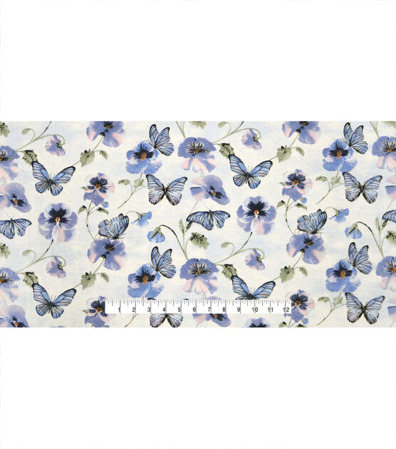Butterfly And Floral Super Snuggle Flannel Fabric Joann