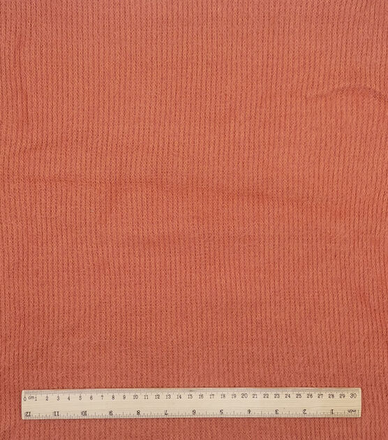 Orange Plush Rib Knit Fabric Joann