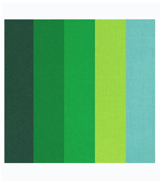 Green 5pc Sew Classics Cotton Fabric Quarter Bundle Joann