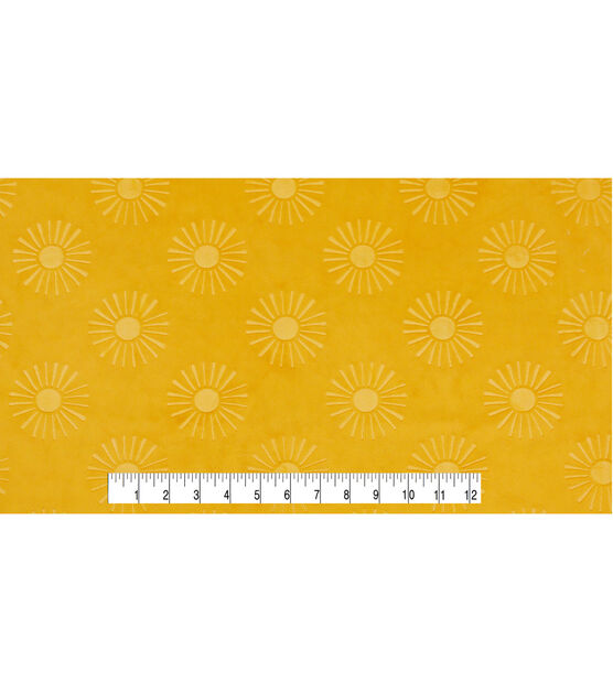 Soft And Minky Sun Embellished Polyester Fleece Fabric Joann