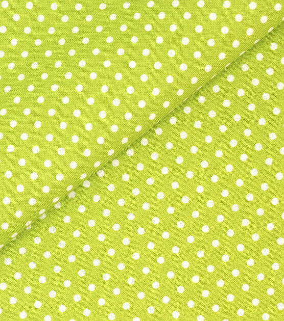 Singer 18 X 21 Green Dots Cotton Fabric Quarter 1pc Joann