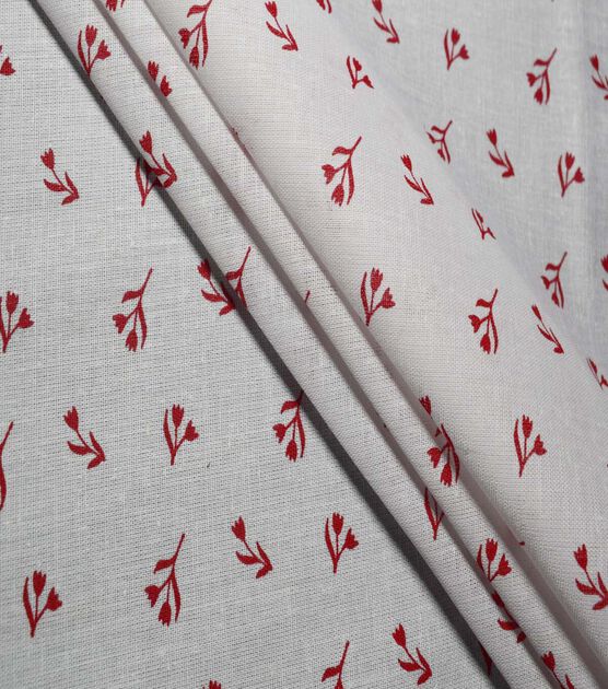 Red Tulips On White Craft Cotton Fabric By Happy Value Joann