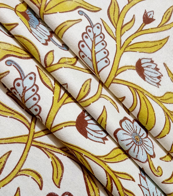Blue And Yellow Floral Super Snuggle Flannel Fabric Joann